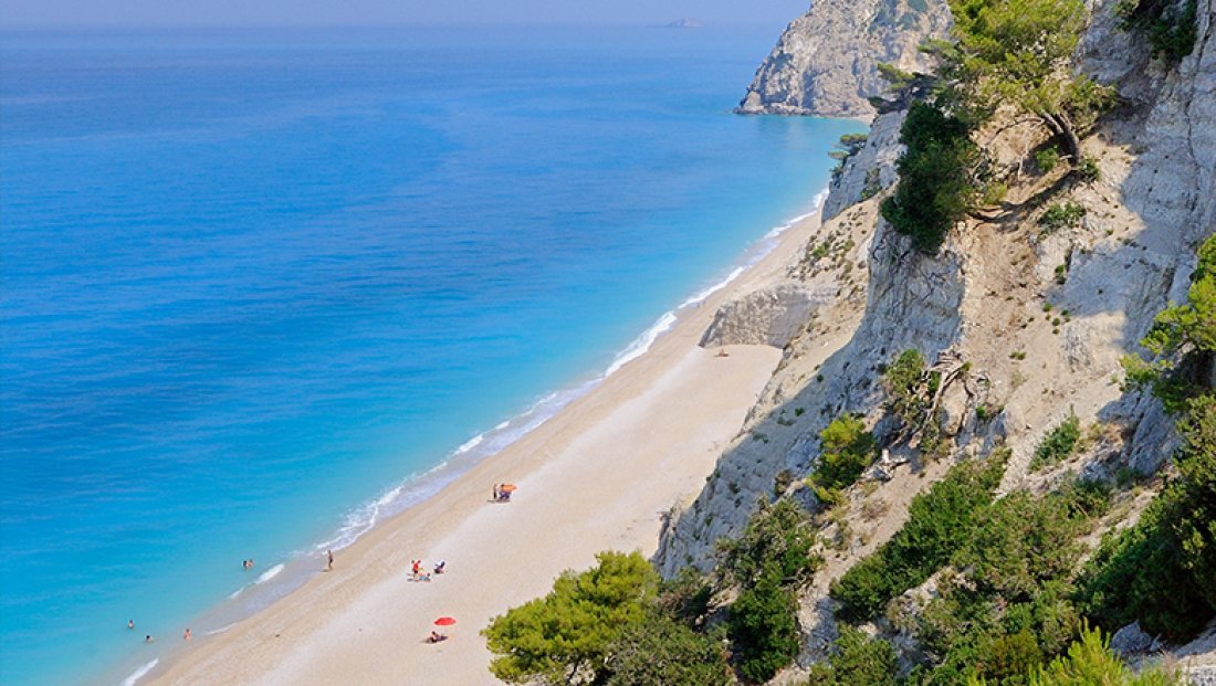 De stranden van Lefkas, Griekenland